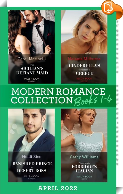 Modern Romance April 2022 Books 1-4 : Carol Marinelli, Cathy Williams ...